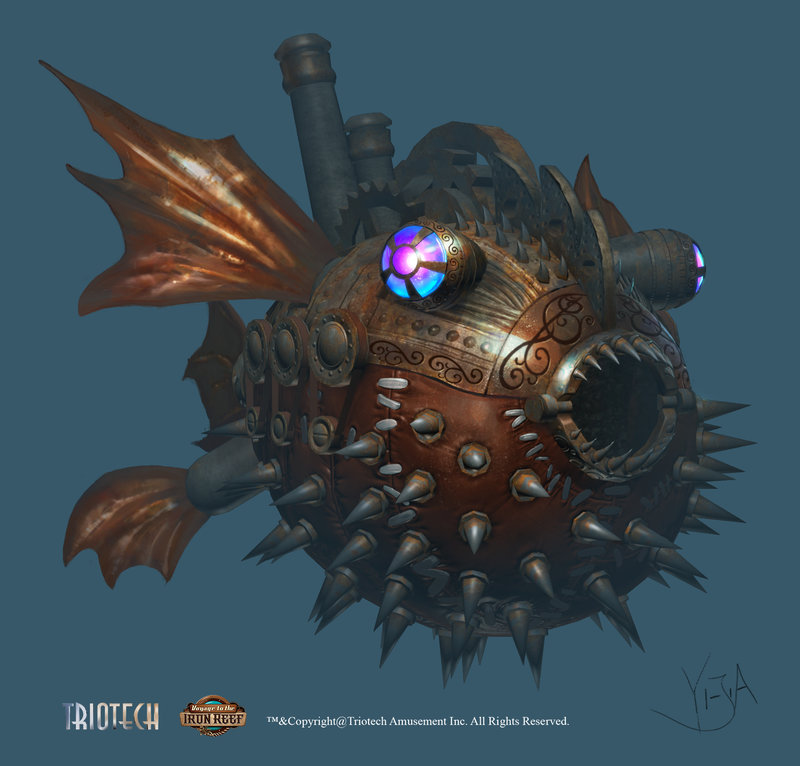 ArtStation - Pufferfish Concept, Yi Jia Art