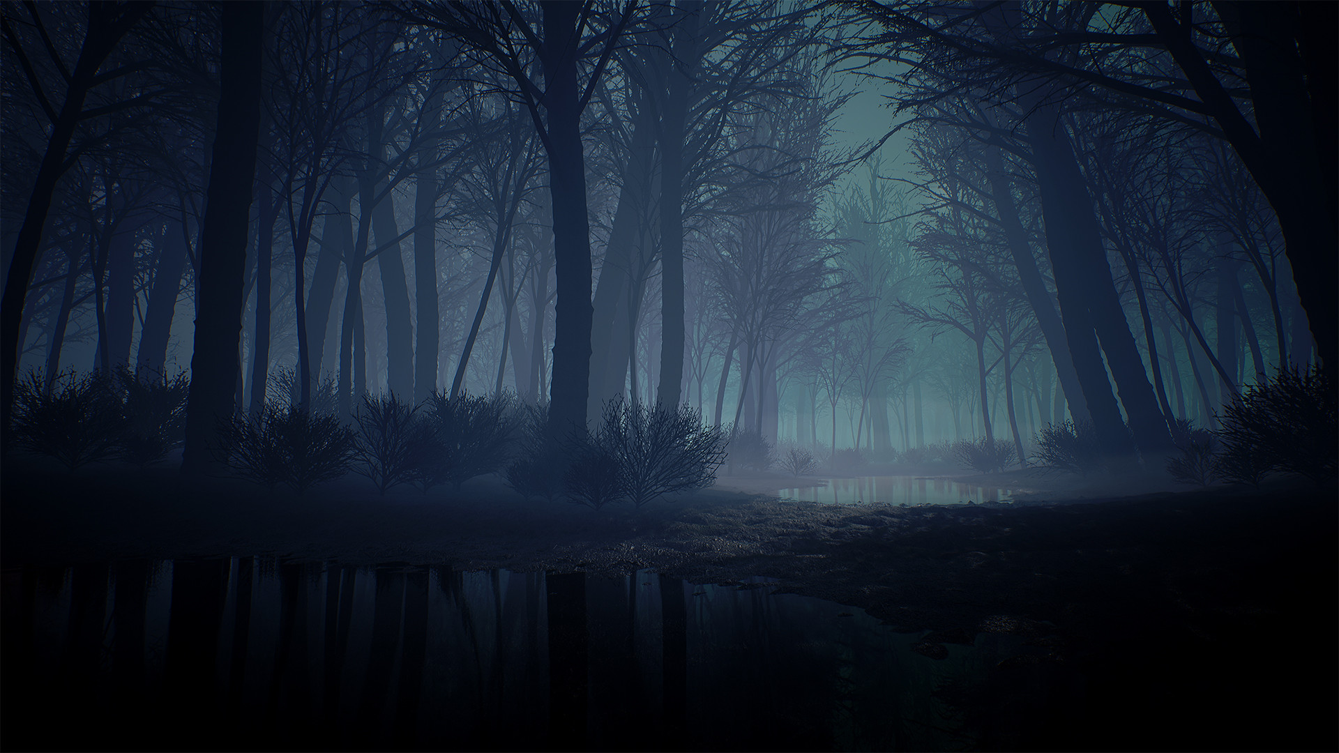 ArtStation - A Quick Creepy Forest Environment in UE4, Jack McKelvie