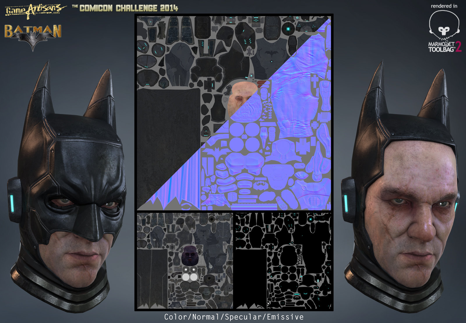 Arte detallado de Batman – NESMOTH