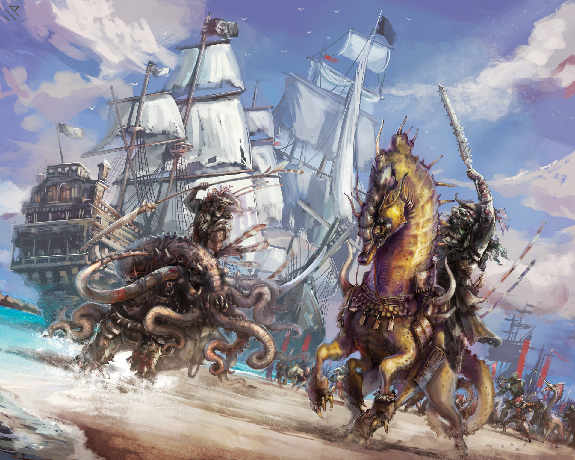 Stories of cursed pirates by Mirco Paganessi : r/ImaginaryPirates