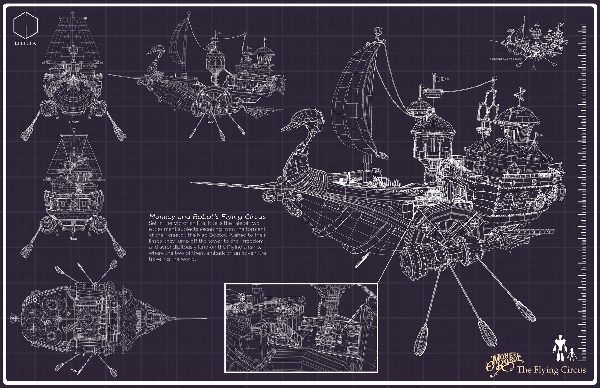The Flying Circus Blueprint by Christina Douk : r/ImaginaryBlueprints