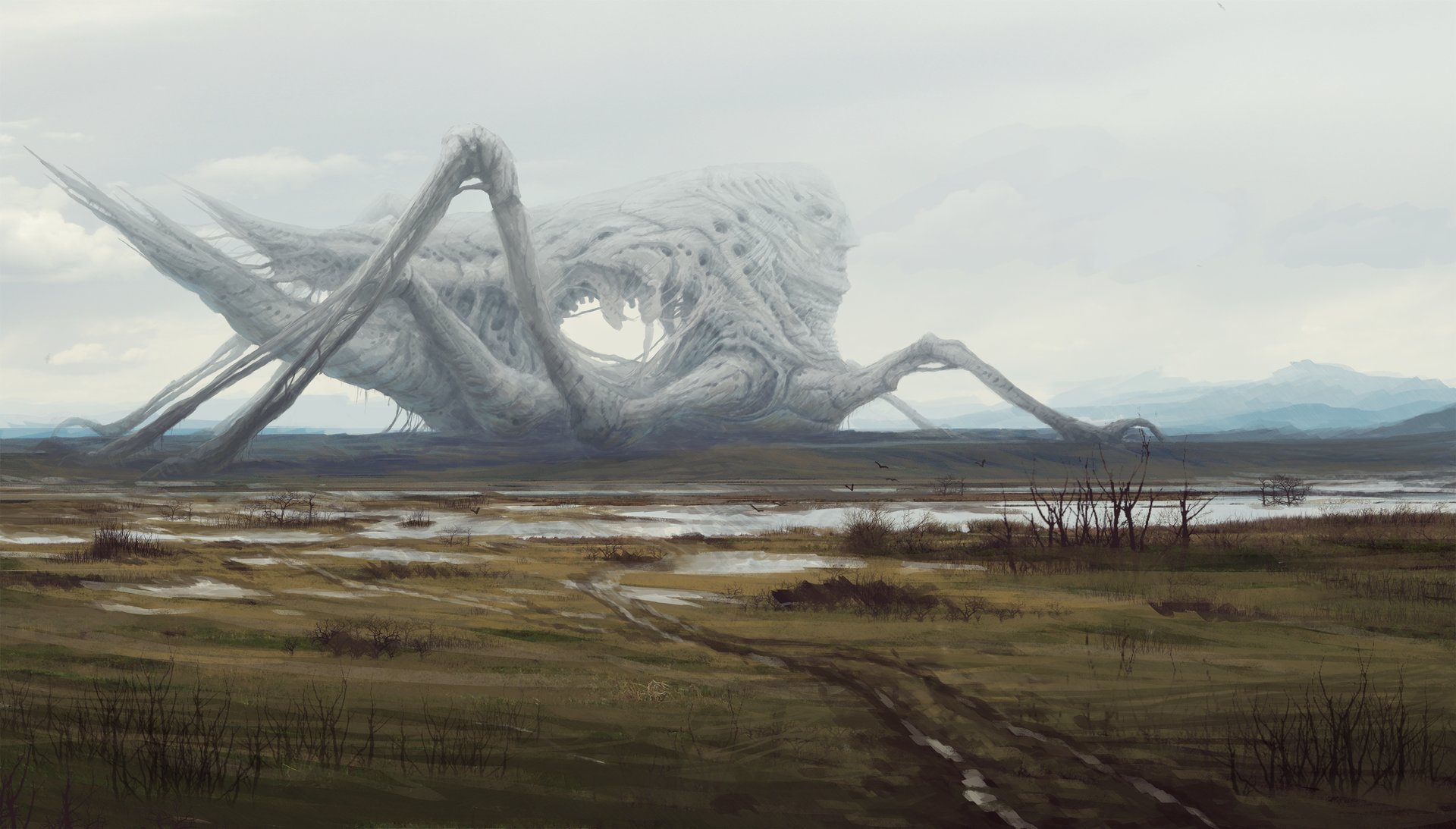 Alien corpse by Markus Harma : r/ImaginaryBehemoths
