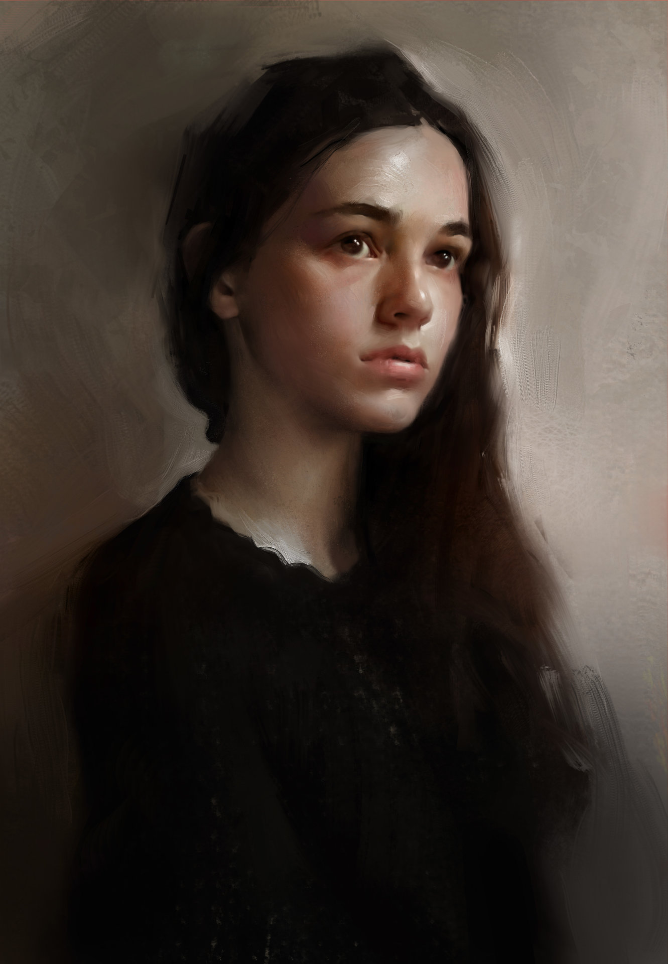 daniel-walsh-girlstudy2.jpg (1331×1920)-花瓣网