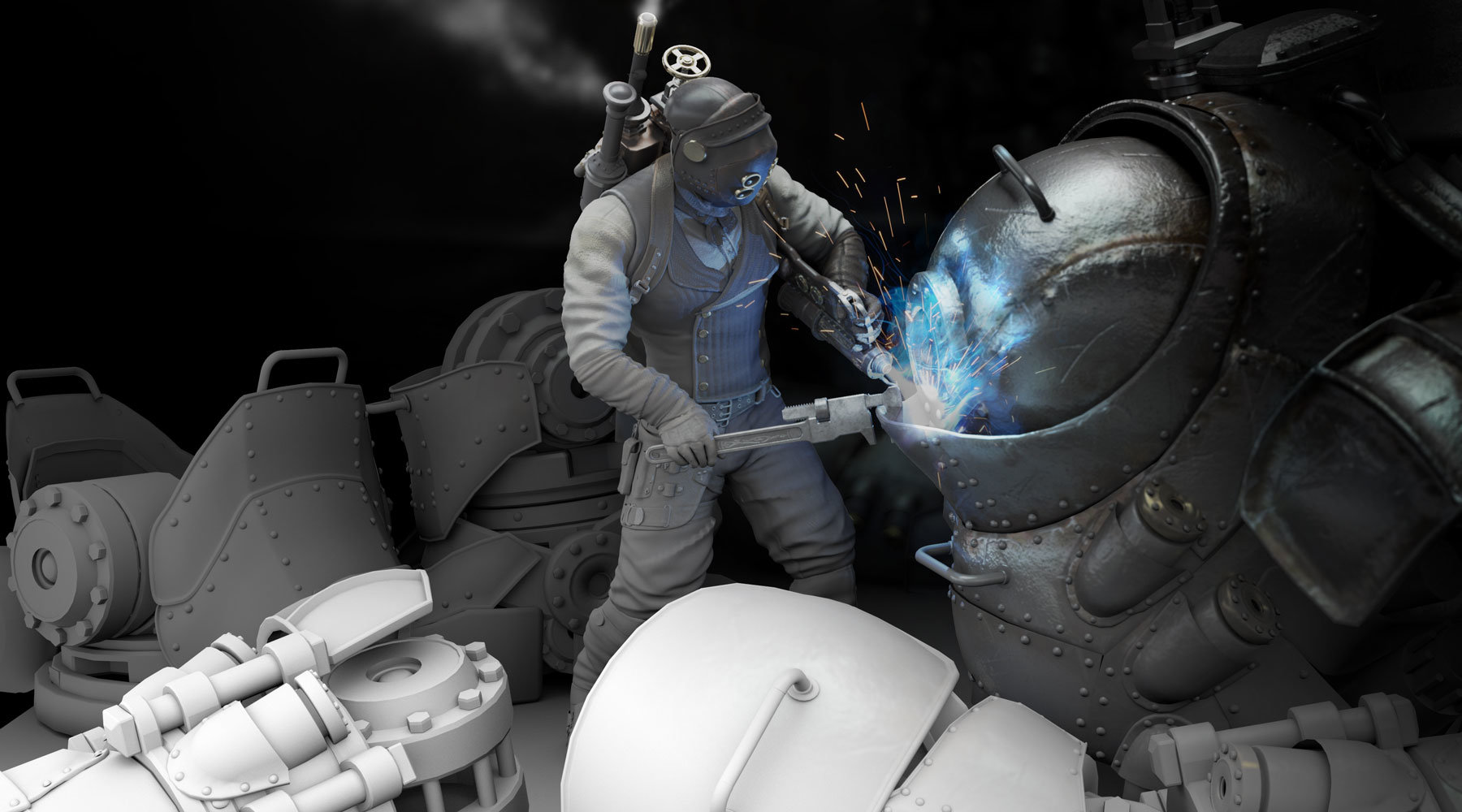 [CGVILLA] Steampunk Machinist Project by Aldo Vicente – Breakdowns ...