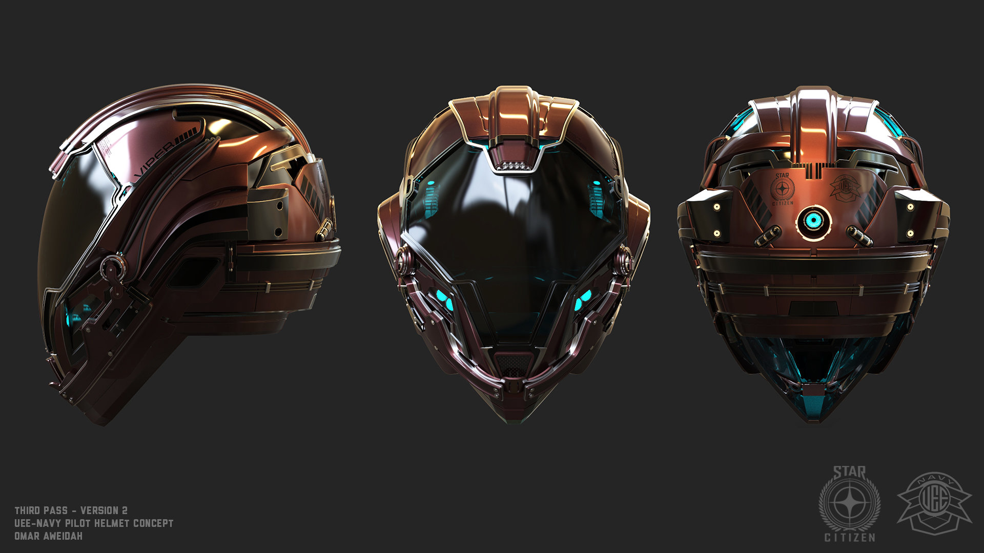 Artstation UEE Navy EVA & Pilot Helmet Concept Art by Omar Aweidah : r ...