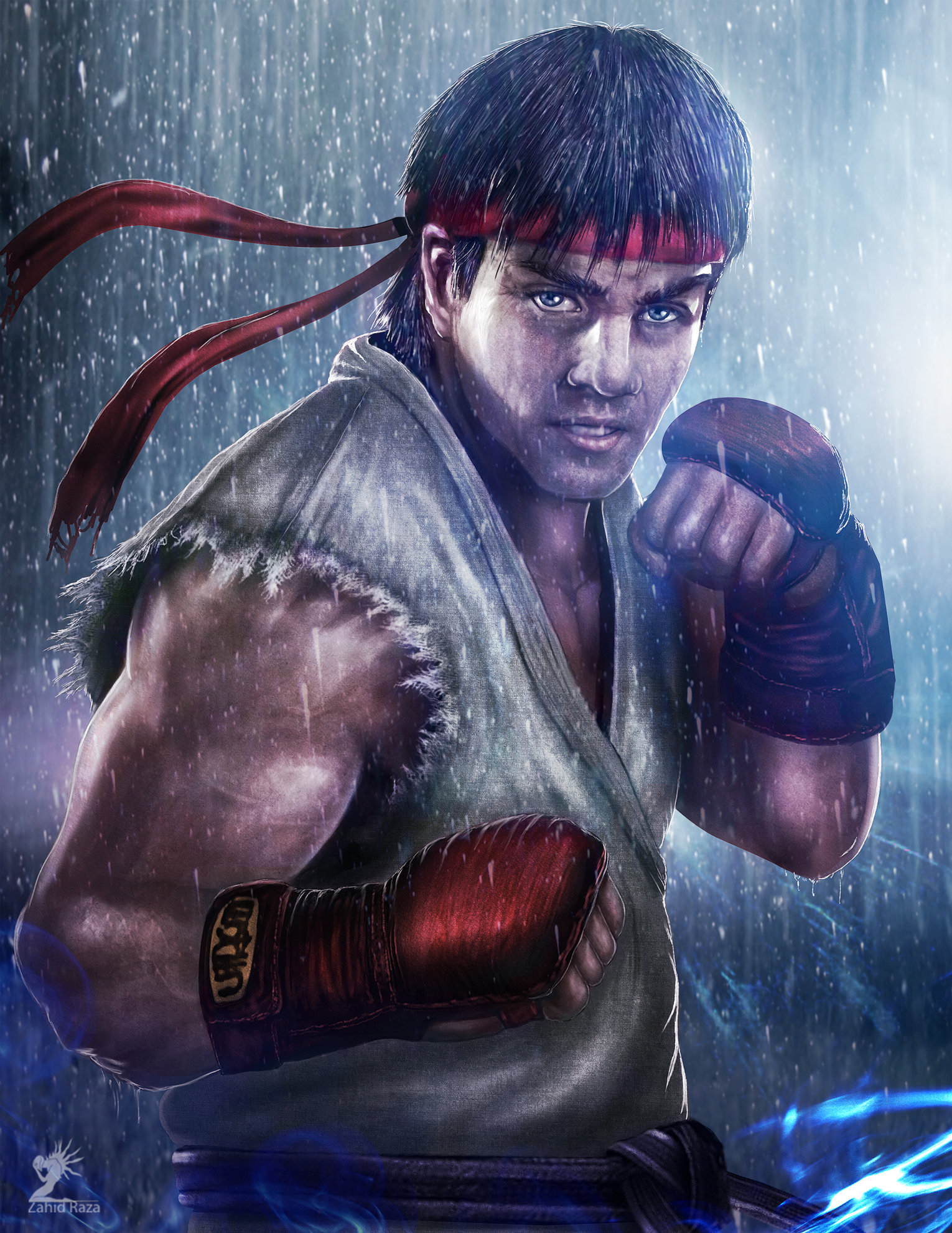 'Ryu' (fanart) by Zahid Raza Khan [x-post from /r/ImaginaryGaming] : r ...