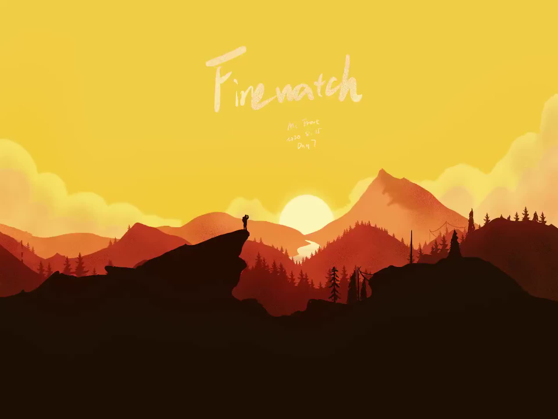 ArtStation Firewatch Procreate Study Progress