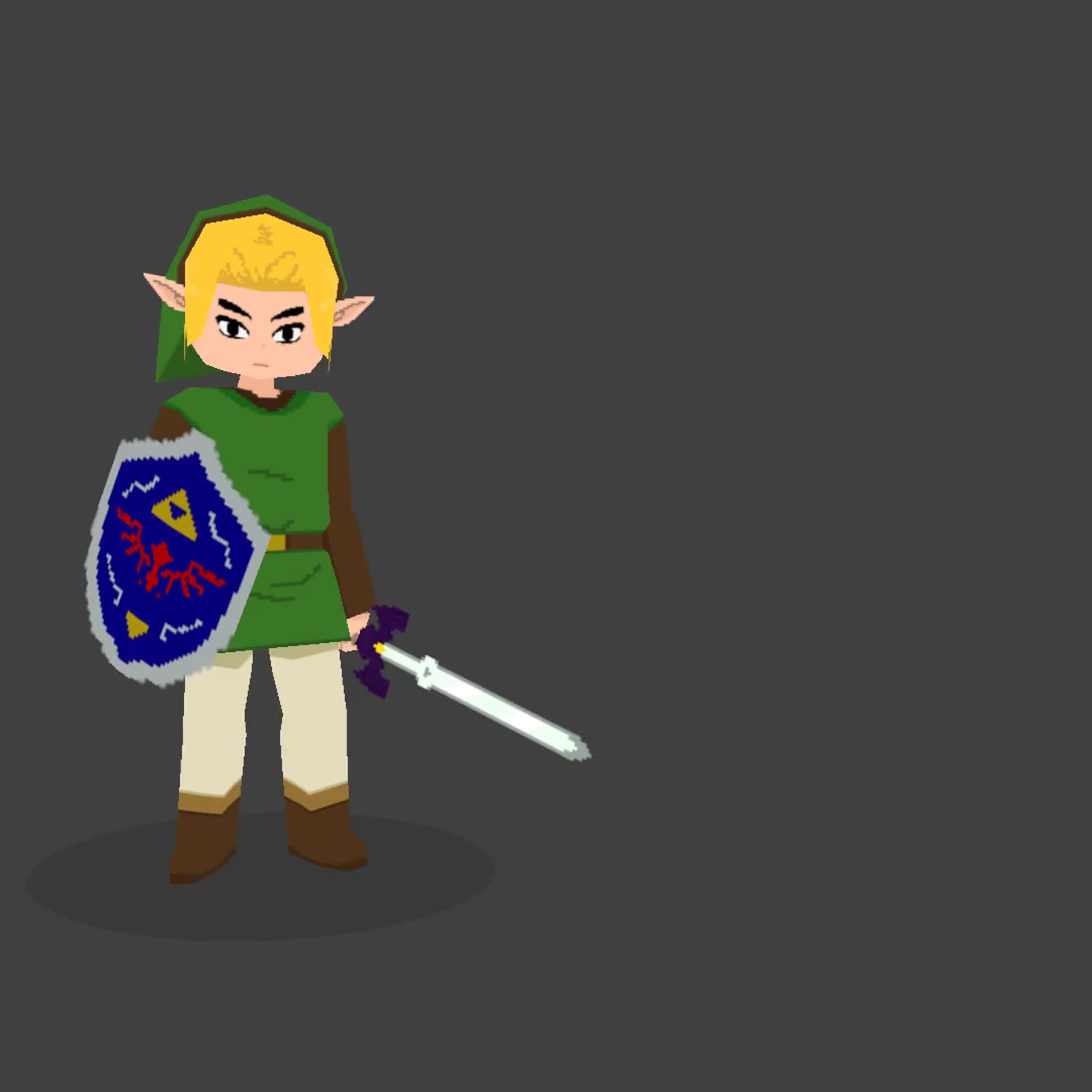 Low Poly Link 3d