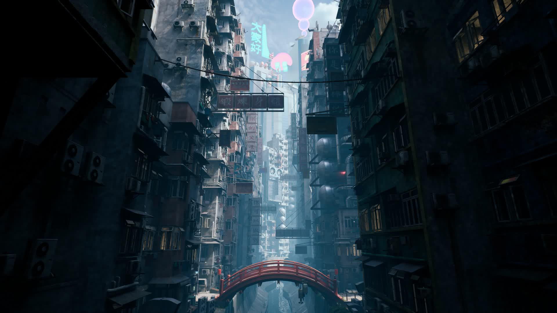 Ghost In The Shell City Wallpaper