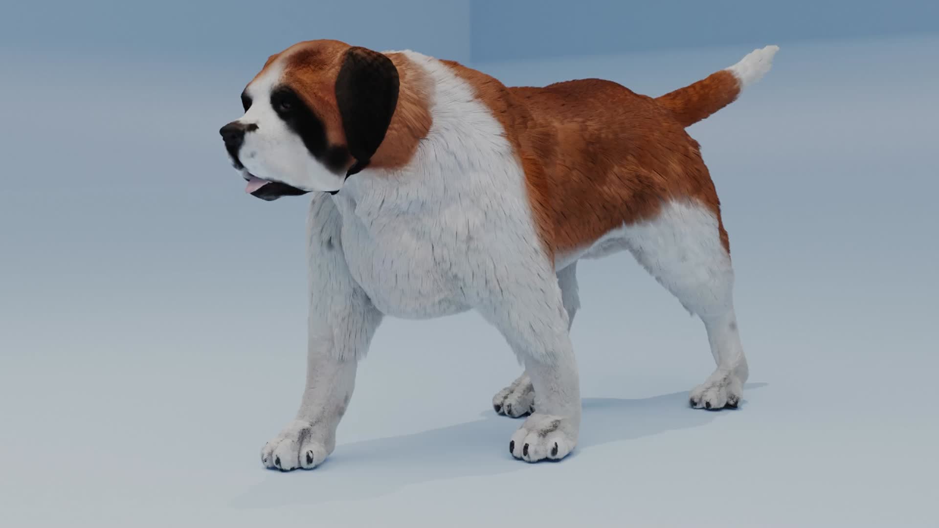Miniatuur Sint Bernard Saint Bernard Dog 3D Model 3D Printable