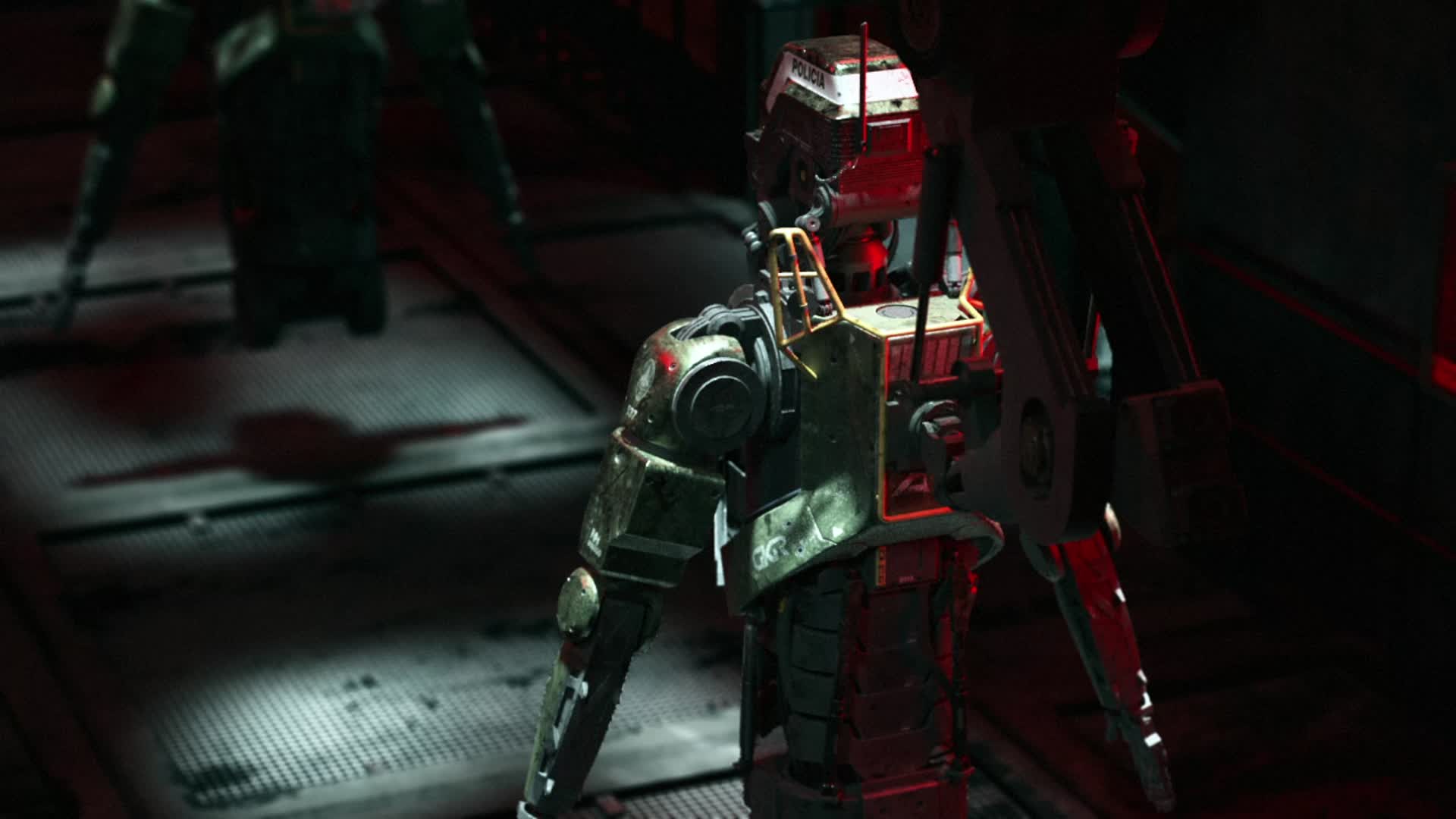 Elysium Politiroboter