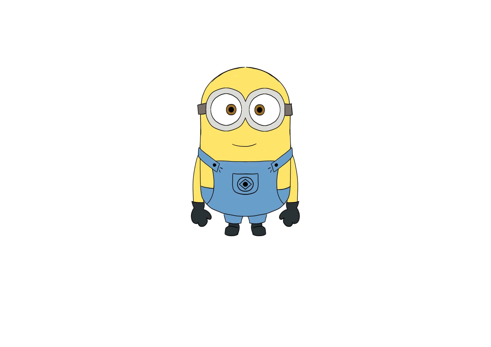 Despicable Me Minion Drawing Step Step
