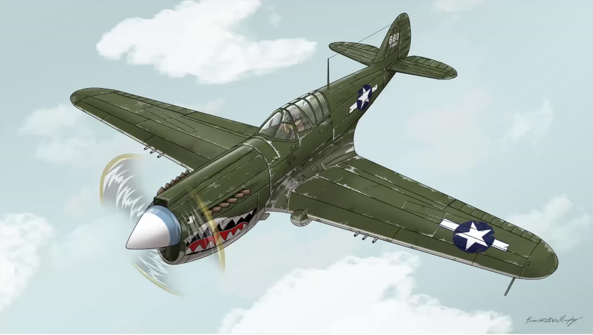 P40 Mustang Wallpaper