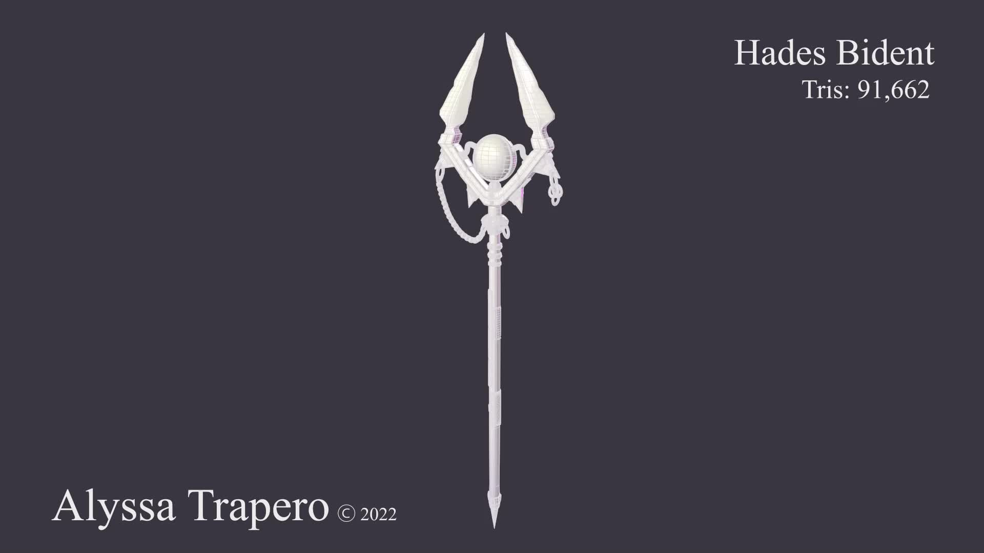 Hades Scepter Hades Scepter Symbol Art Board Print