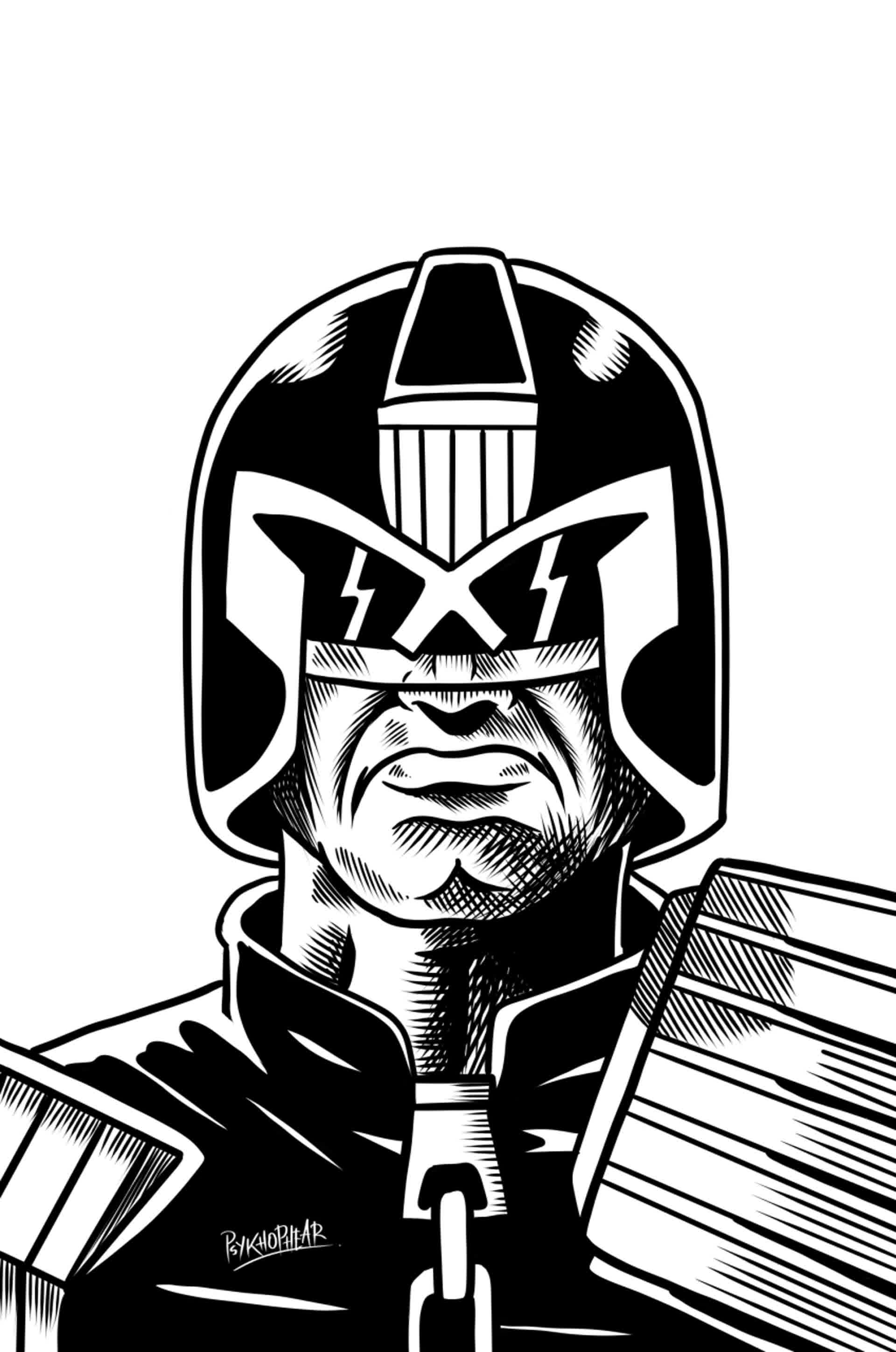 Judge Dredd Artwork Karl Carl Critchlow Batman/Judge Dredd: The