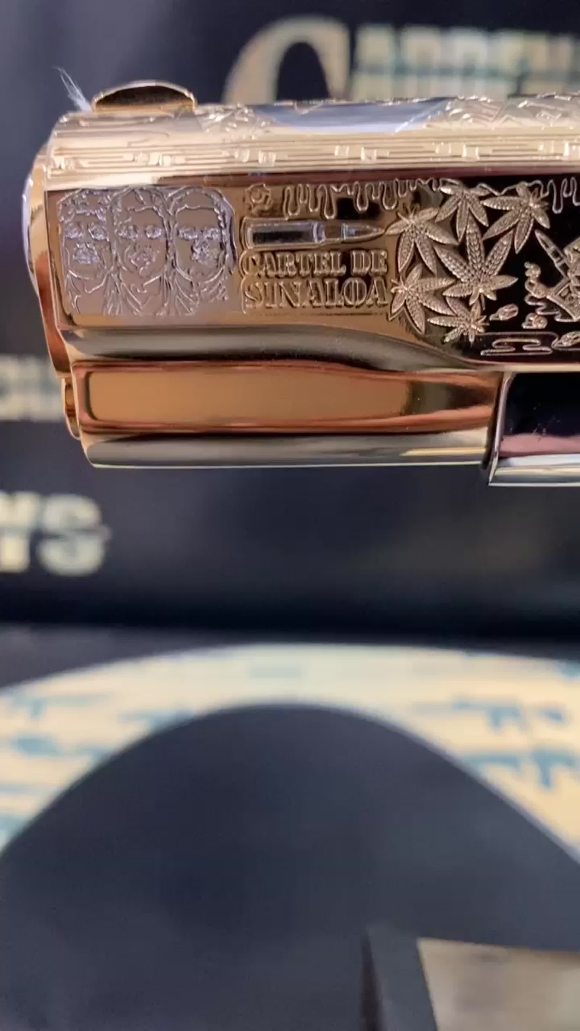 El Chapo Guzman Gold Guns