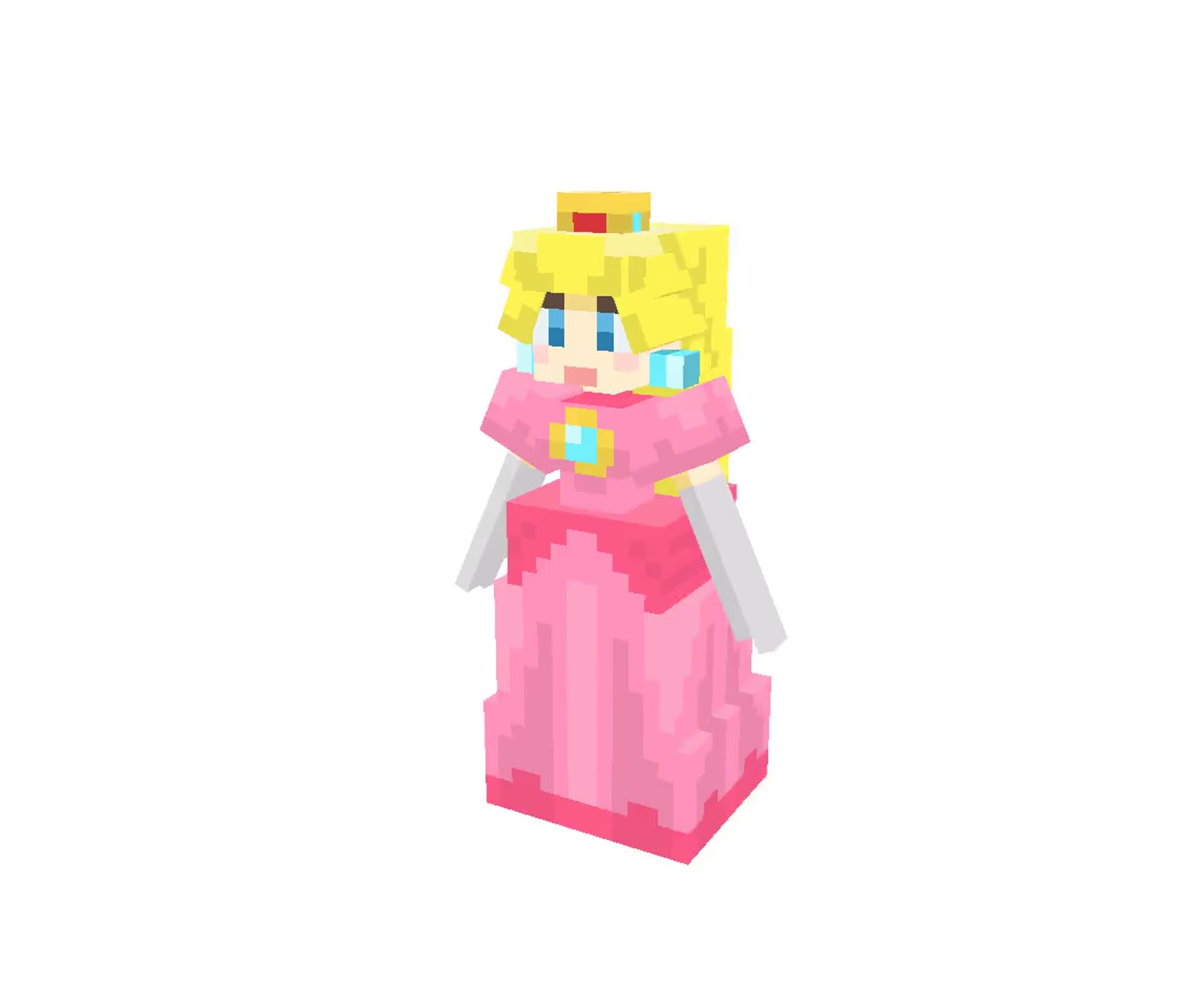 Princess Peach Minecraft By The Coolest Super Mario Skins For