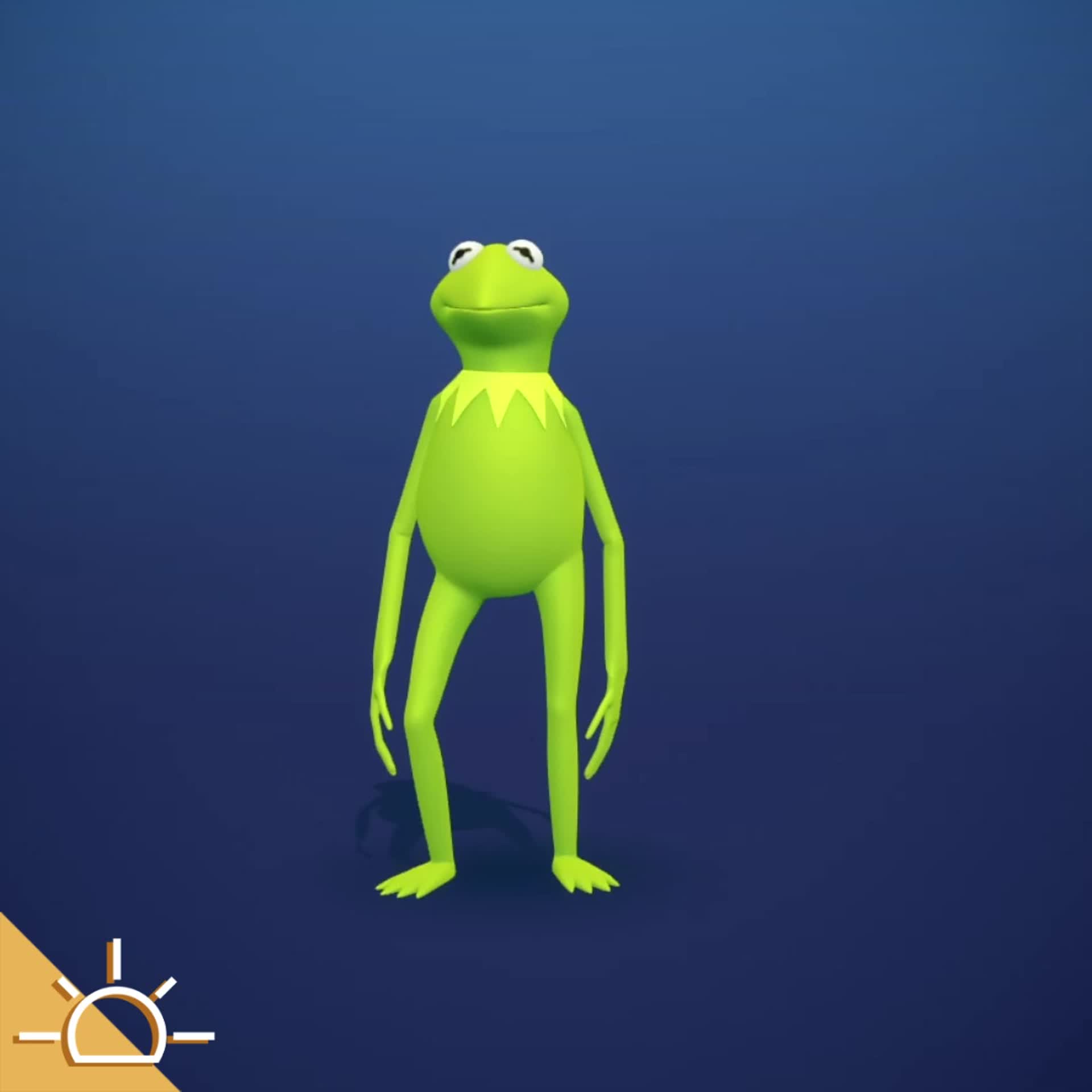 Kermit Face Scrunched