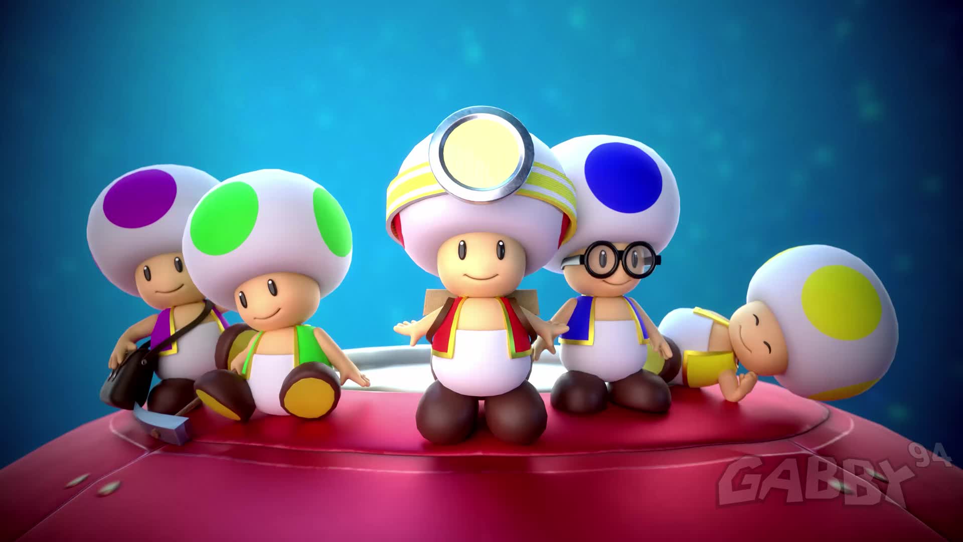 Super Mario 3d World Blue Toad