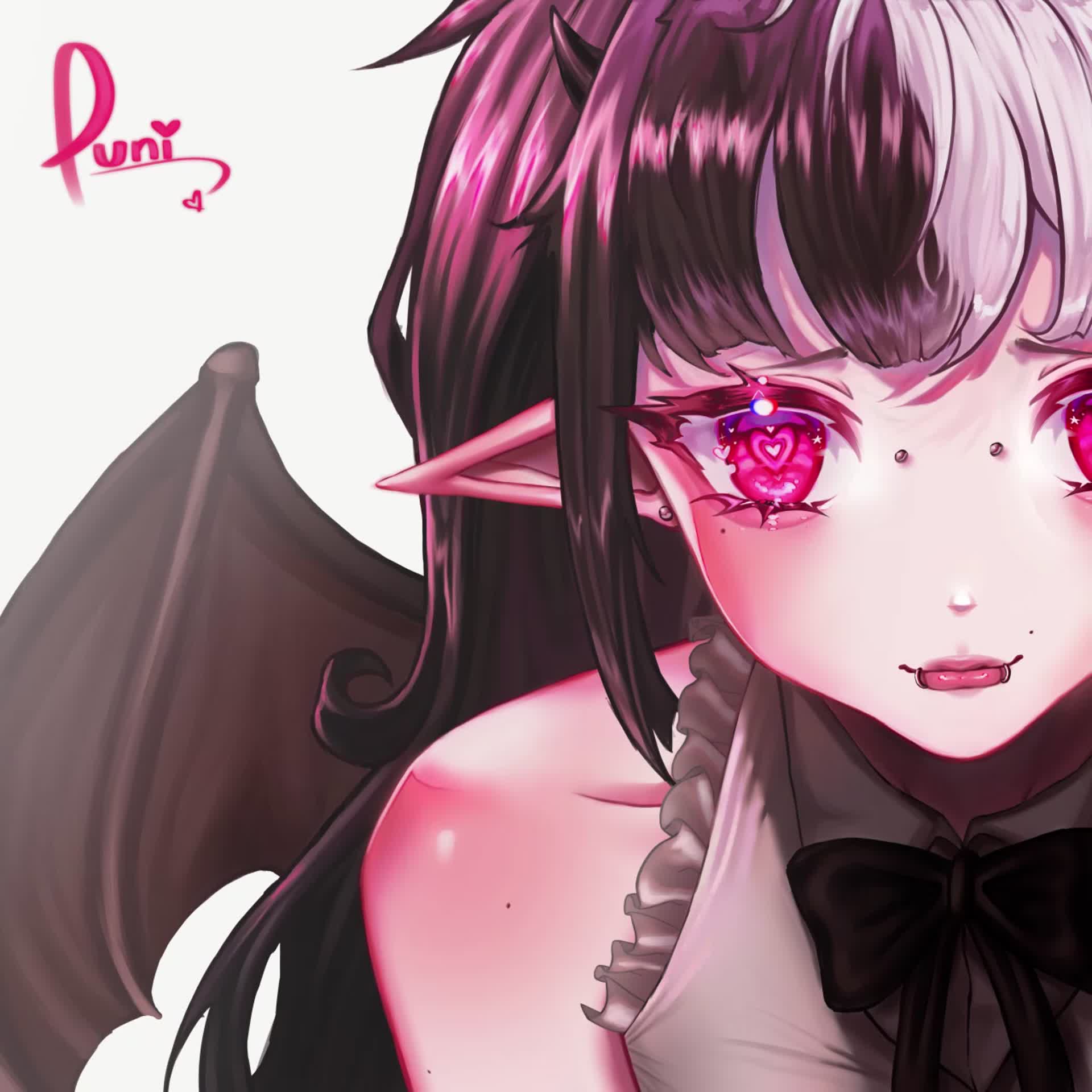 Anime Vampire Girl With Pink Hair