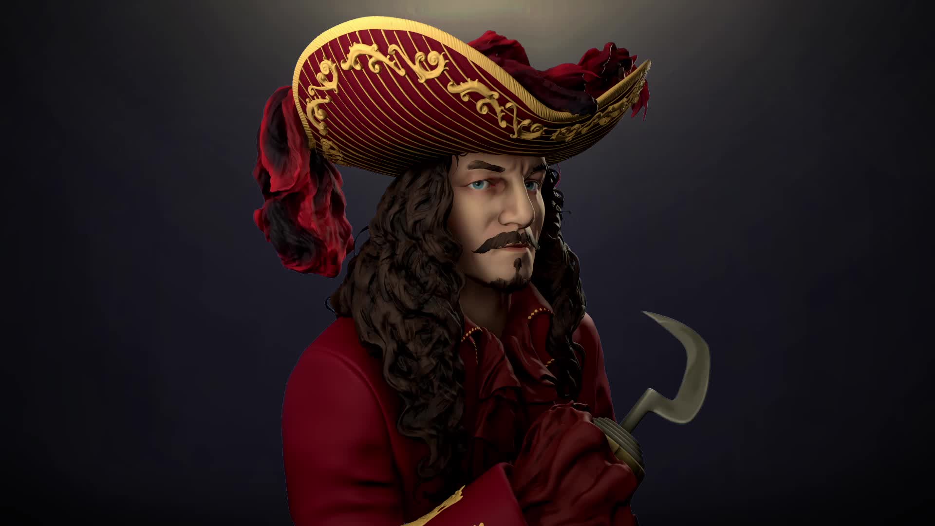 Jason Isaacs Captain Hook Wallpaper