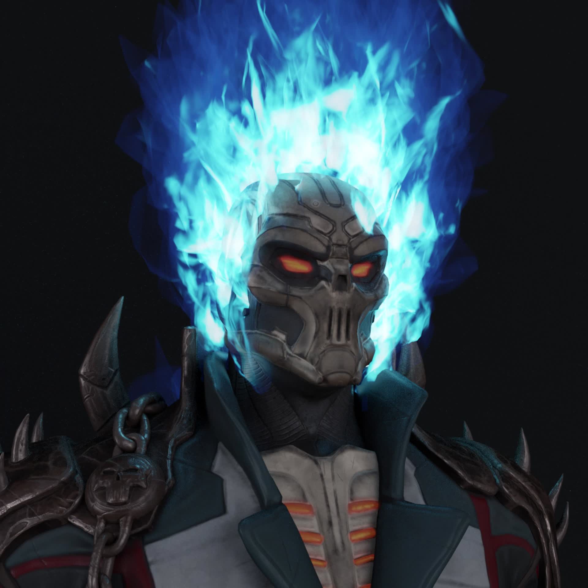 Blue Ghost Rider Drawings